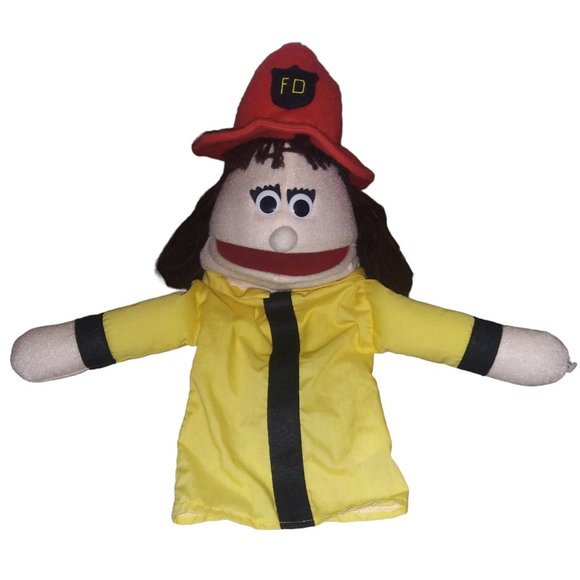 Puppet Master | Toys | Puppet Partners Fire Fighter Girl Woman Half ...